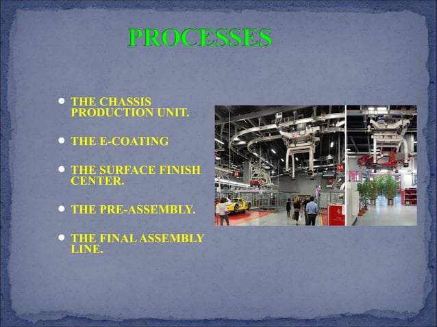 Manufacturing process & assembly of automobile | PPT | Manufacturing ...