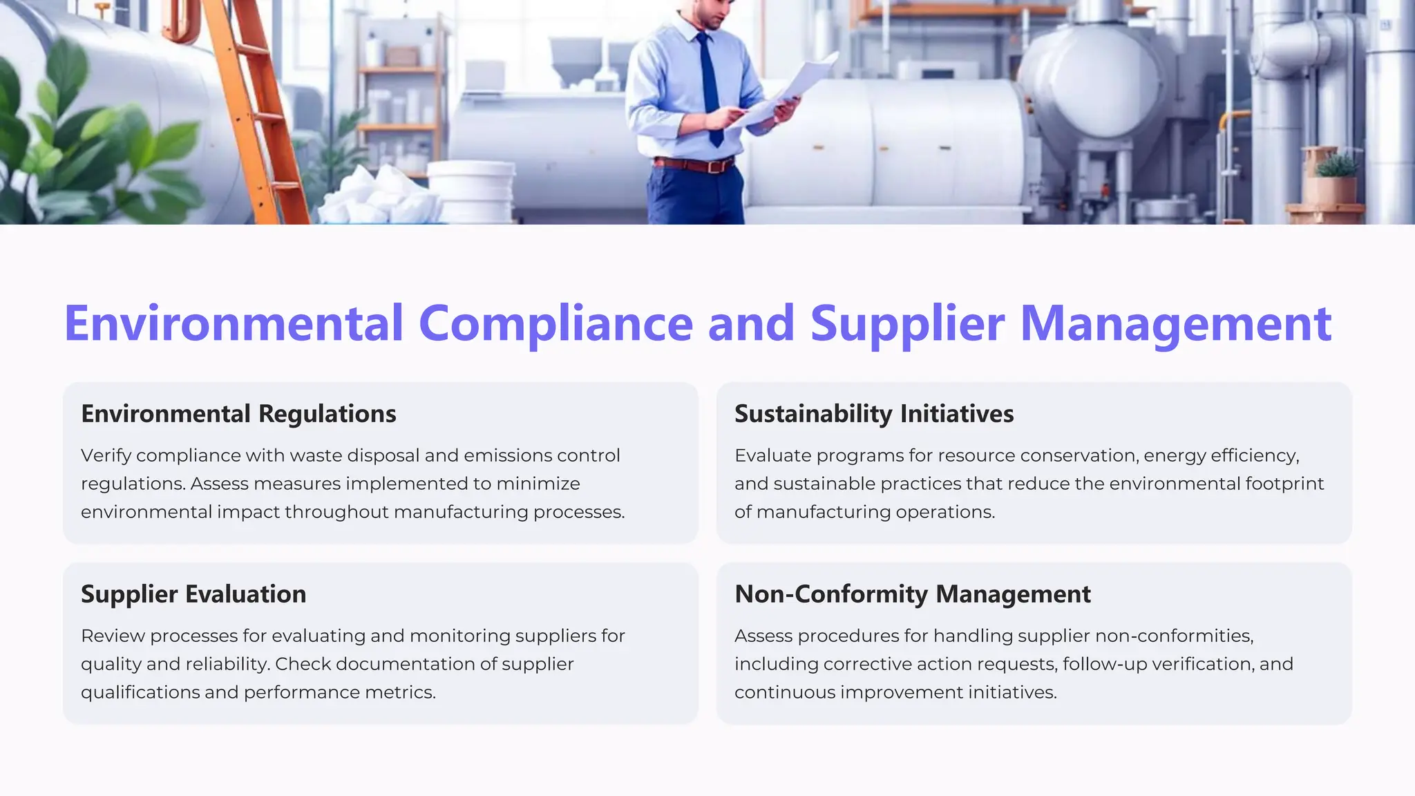 Manufacturing process audit checklist with eAuditor | PDF