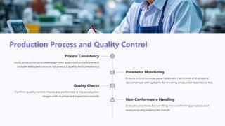 Manufacturing process audit checklist with eAuditor | PPT