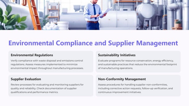 Manufacturing process audit checklist with eAuditor | PDF