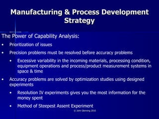 Manufacturing & Process Development Strategy | PPT