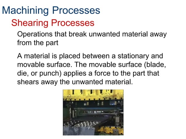Manufacturing processes | PPT | Mechanical and Industrial Engineering ...