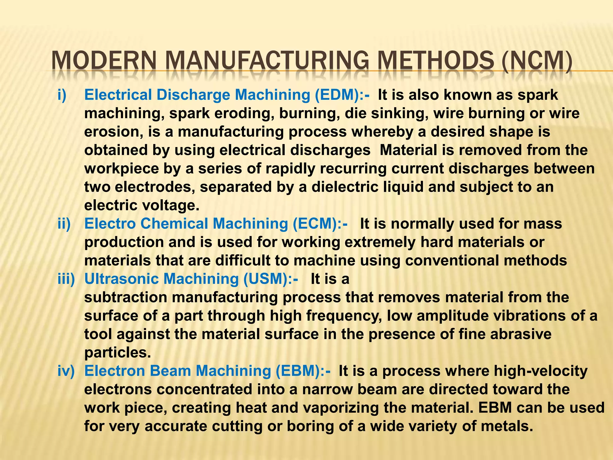 Manufacturing processes | PPTX