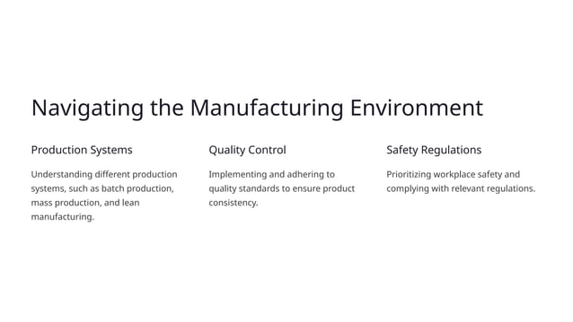 Manufacturing Processes: Optimizing Production Efficiency | PPTX | Mechanical and Industrial ...