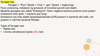 Manufacturing Process & Evaluation of Parenteral Products | PDF