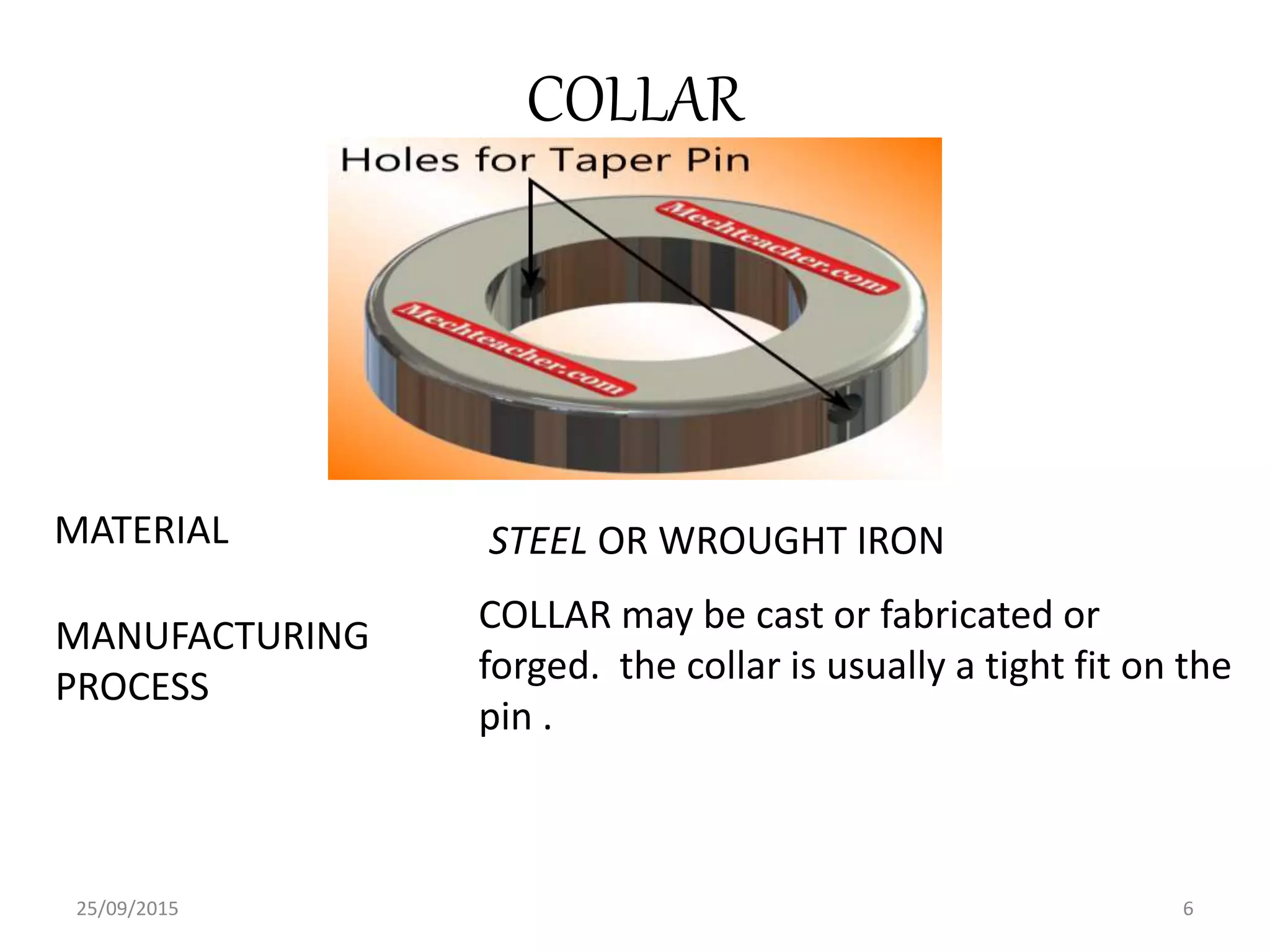 Manufacturing process & material selection for knuckle joint | PPTX