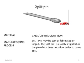 Manufacturing process & material selection for knuckle joint | PPTX