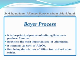 Manufacturing process of alumina | PPTX