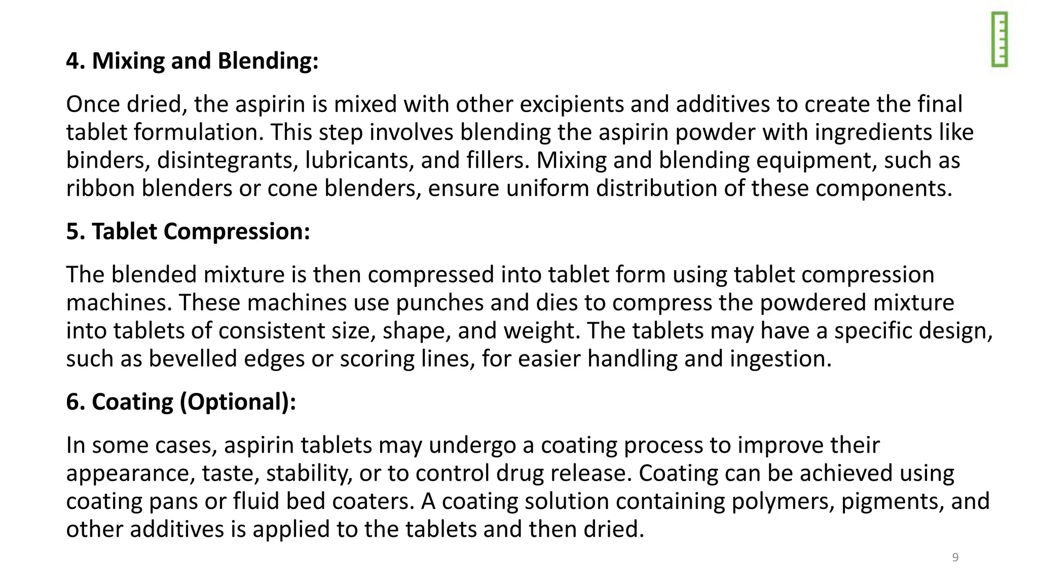manufacturing process of Aspirin.pptx