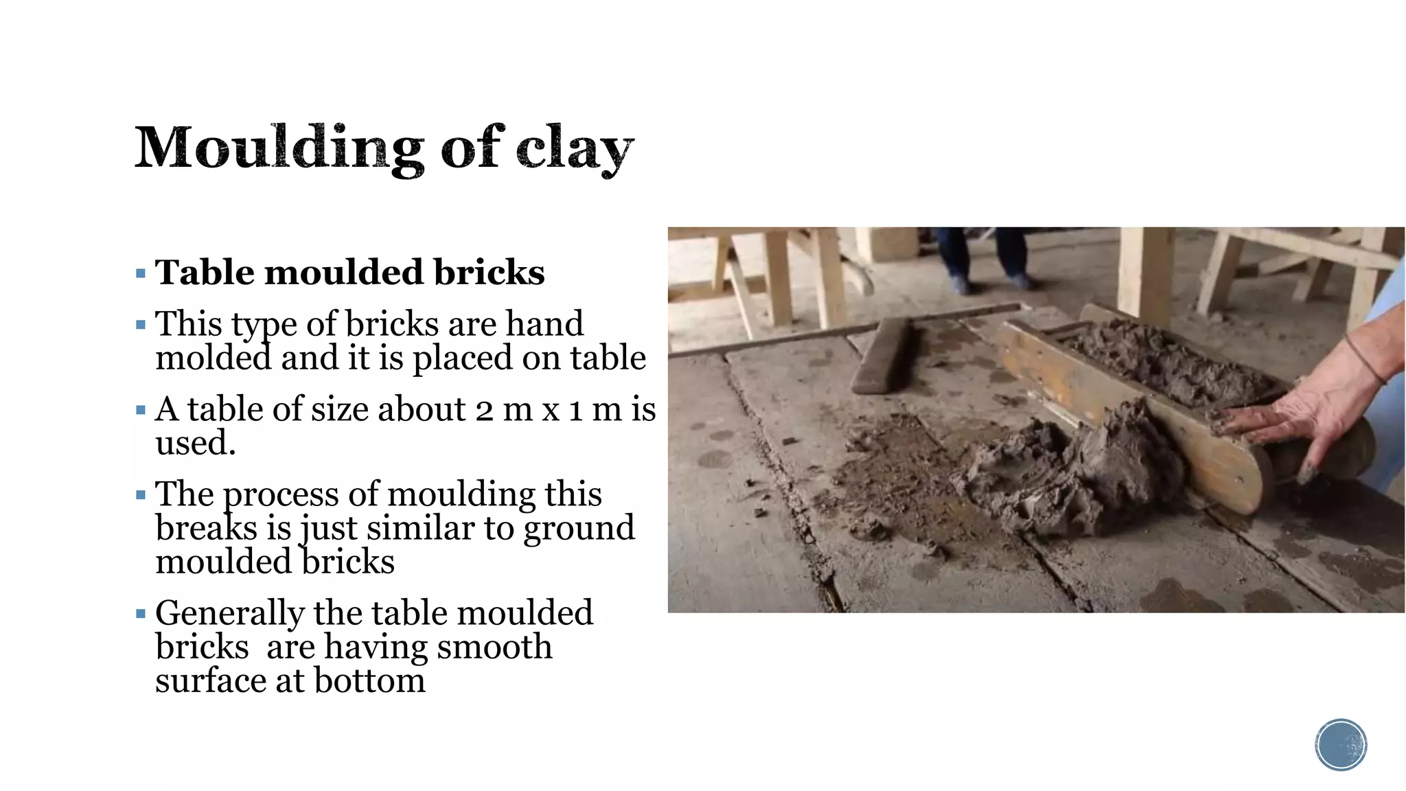 Manufacturing process of bricks | PPTX