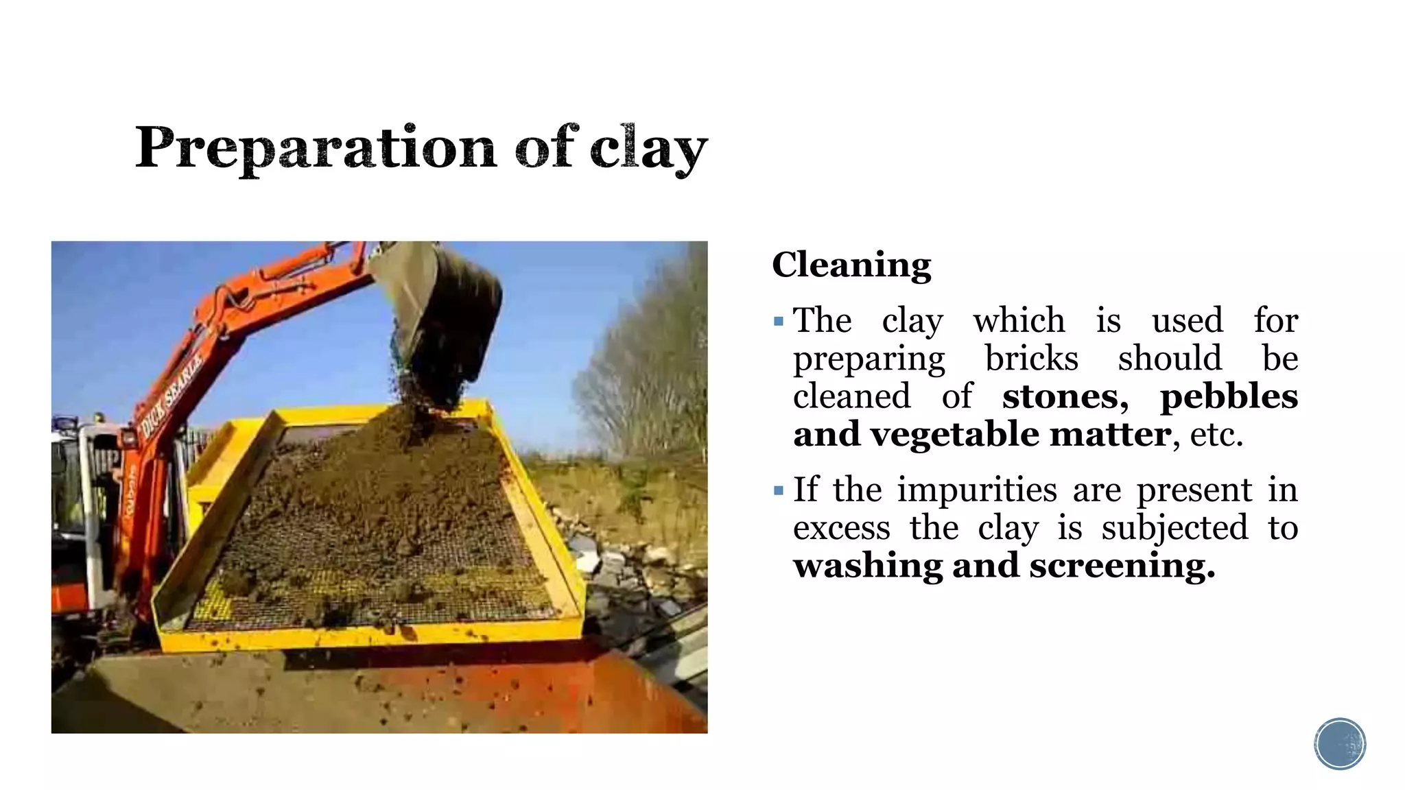 Manufacturing process of bricks | PPTX