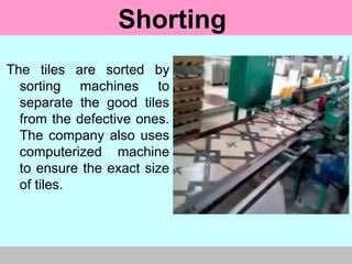 Manufacturing process of ceramic tiles | PPT | Home Improvement | Home ...