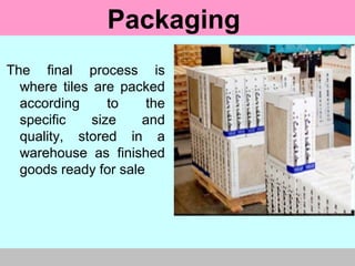 Manufacturing process of ceramic tiles | PPT | Home Improvement | Home ...