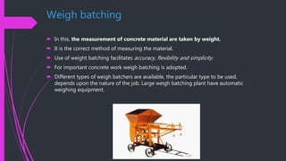 Manufacturing process of concrete (for civil engineering) | PPTX