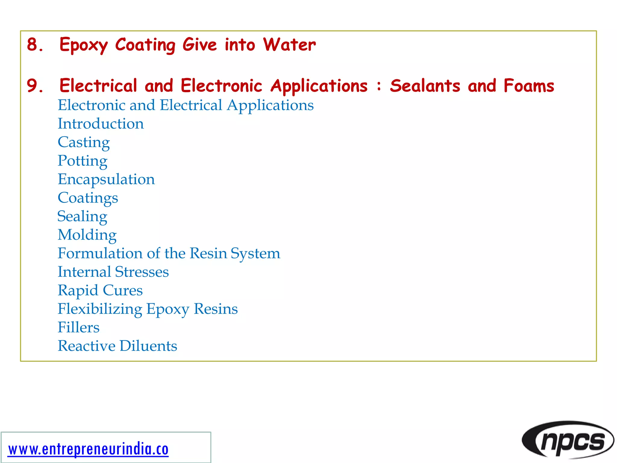 Manufacturing Process of Epoxy Resins with Formulation (Synthesis ...