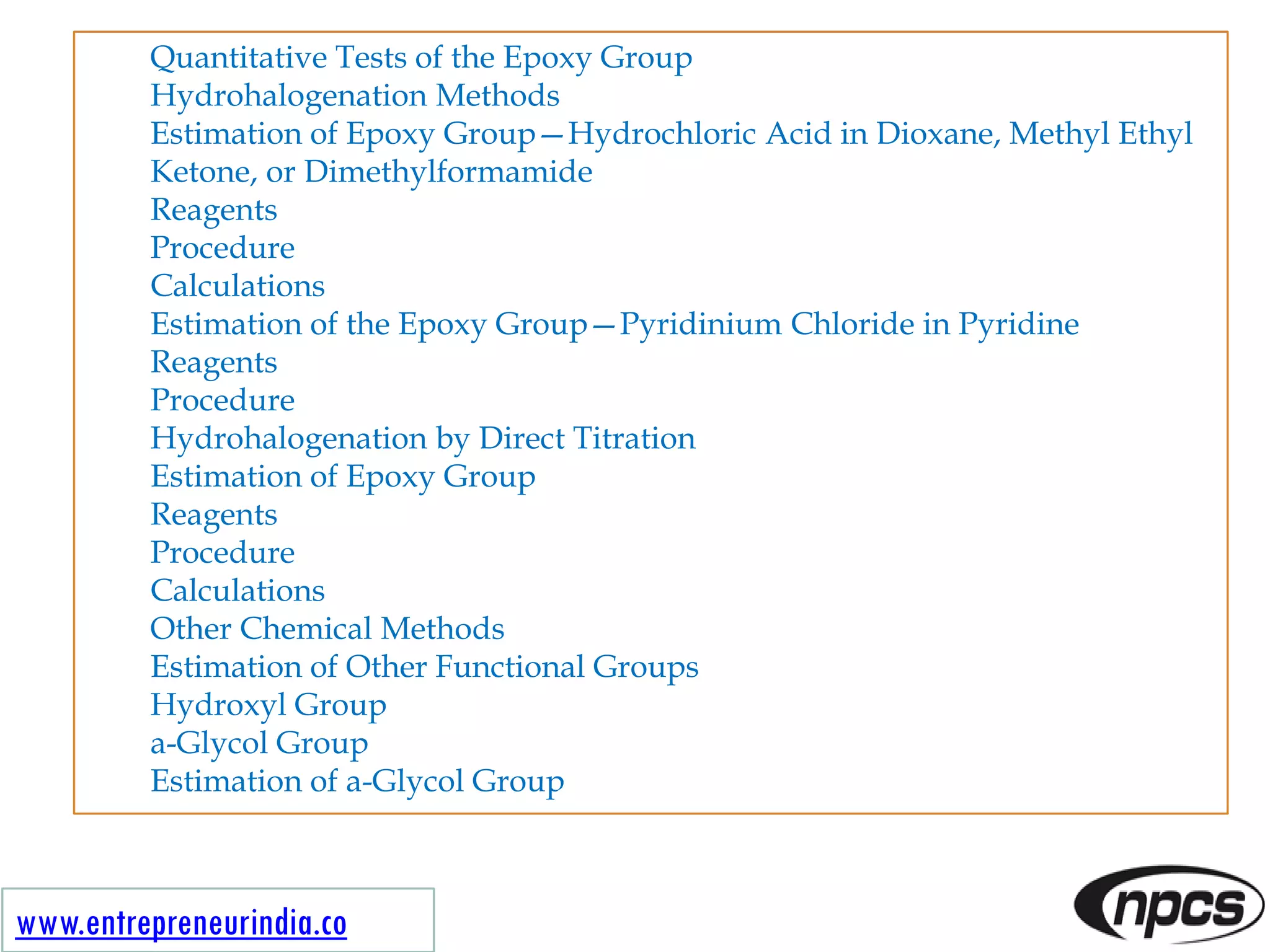 Manufacturing Process of Epoxy Resins with Formulation (Synthesis ...