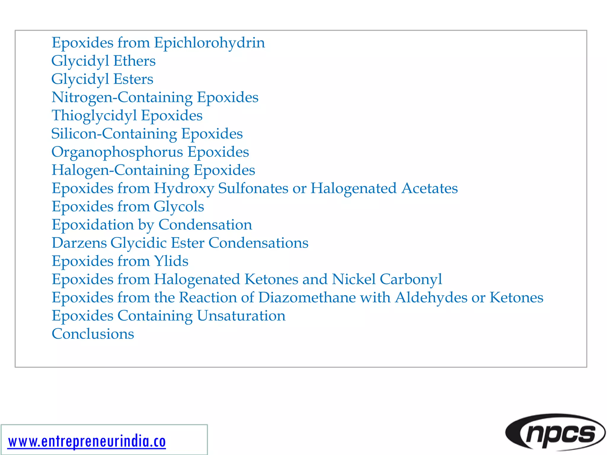 Manufacturing Process of Epoxy Resins with Formulation (Synthesis ...