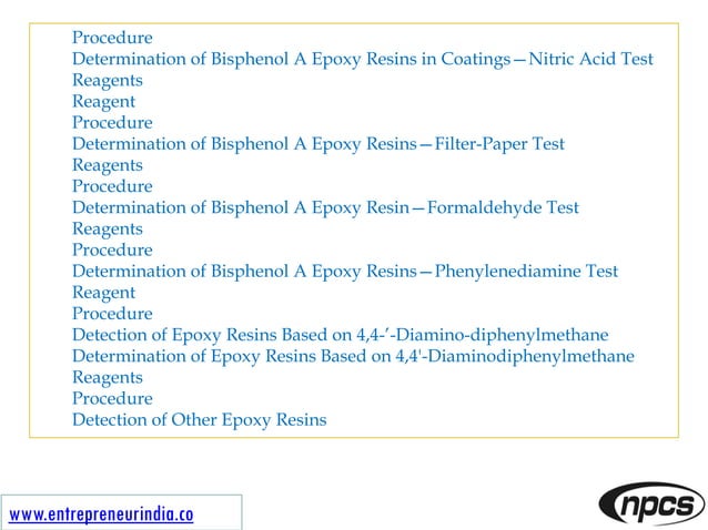 Manufacturing Process of Epoxy Resins with Formulation (Synthesis ...