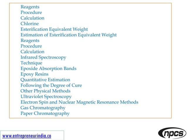 Manufacturing Process of Epoxy Resins with Formulation (Synthesis ...