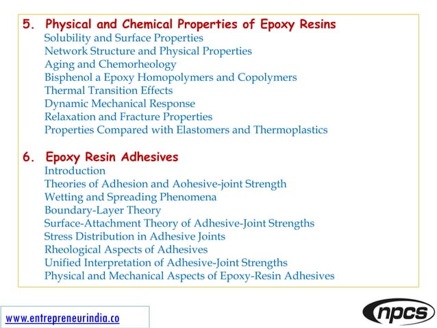 Manufacturing Process of Epoxy Resins with Formulation (Synthesis ...