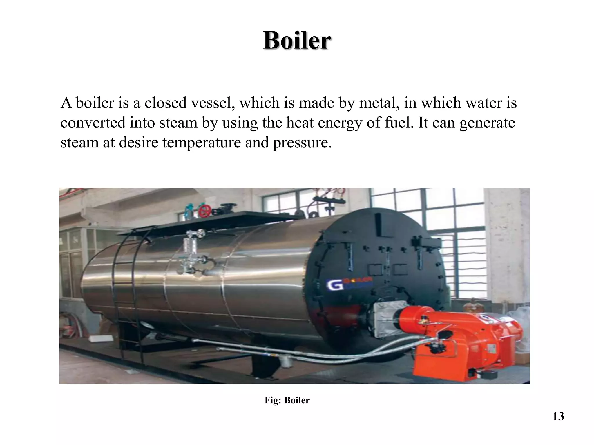 Manufacturing process of fire tube boiler | PPTX