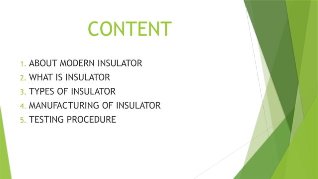 MANUFACTURING PROCESS OF INSULATORS.pptx