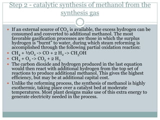 Manufacturing process of methanol | PPTX