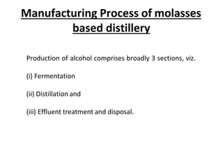 Manufacturing Process of molasses based distillery ppt.pptx