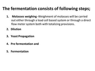 Manufacturing Process of molasses based distillery ppt.pptx