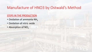 Manufacturing process of n ox, hno3 and nh4 salts | PPT