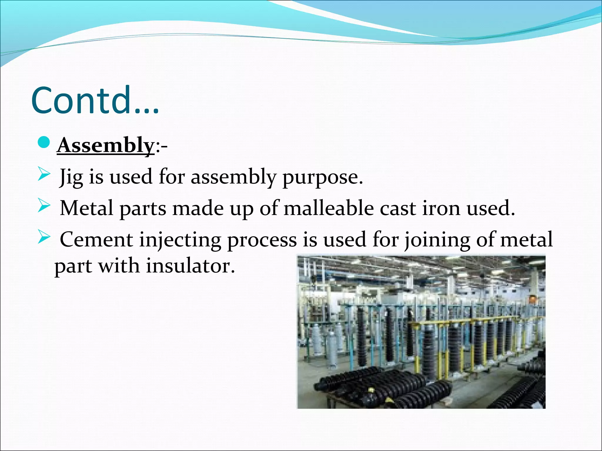 Manufacturing process of porcelain insulators | PPT