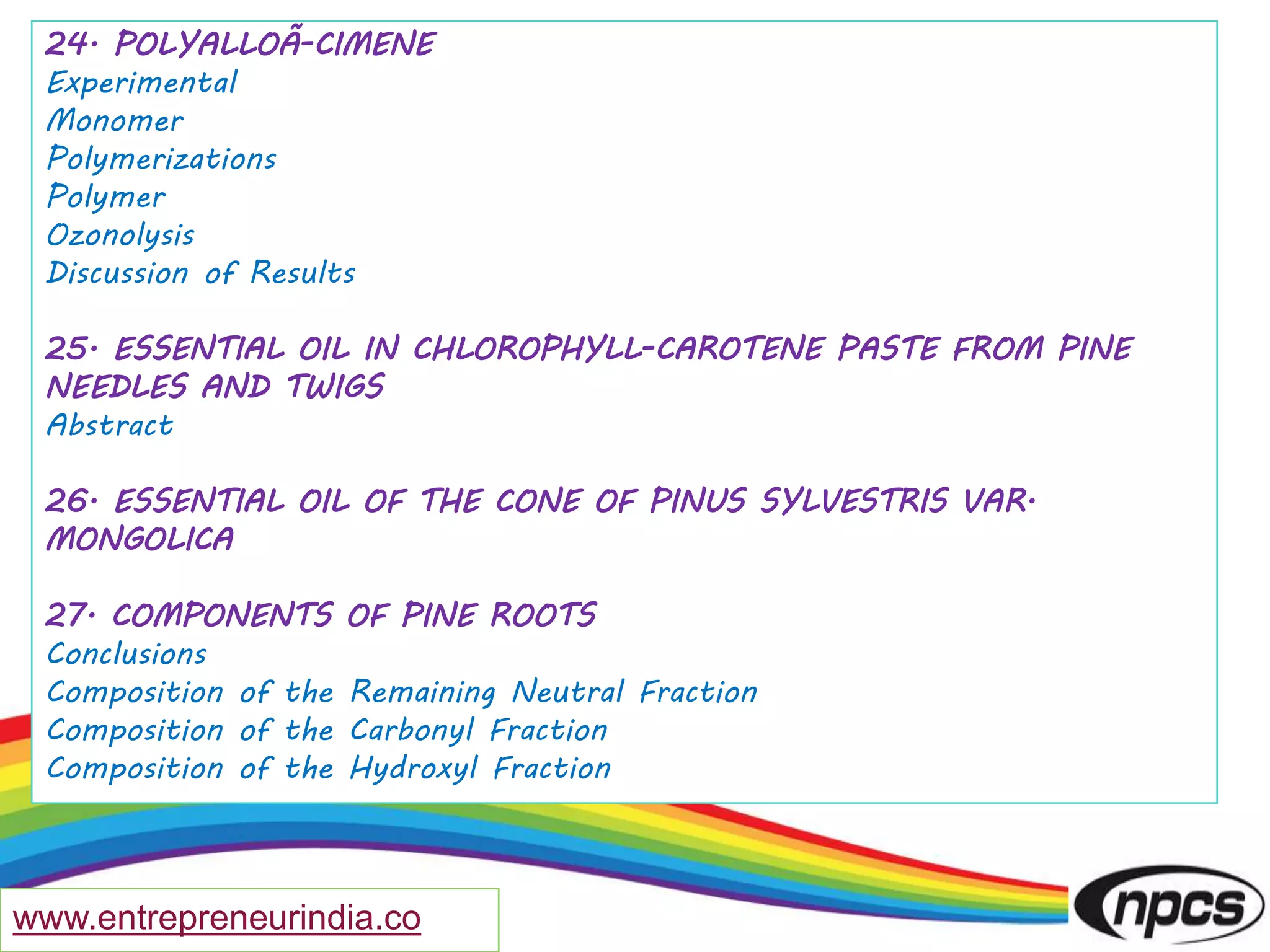 Manufacturing Process of Rosin, Terpene, Tall Oil, Resin & Dimer Acids ...