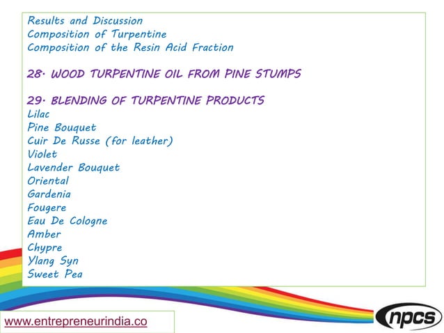 Manufacturing Process of Rosin, Terpene, Tall Oil, Resin & Dimer Acids ...