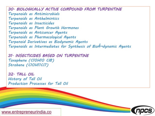 Manufacturing Process of Rosin, Terpene, Tall Oil, Resin & Dimer Acids ...