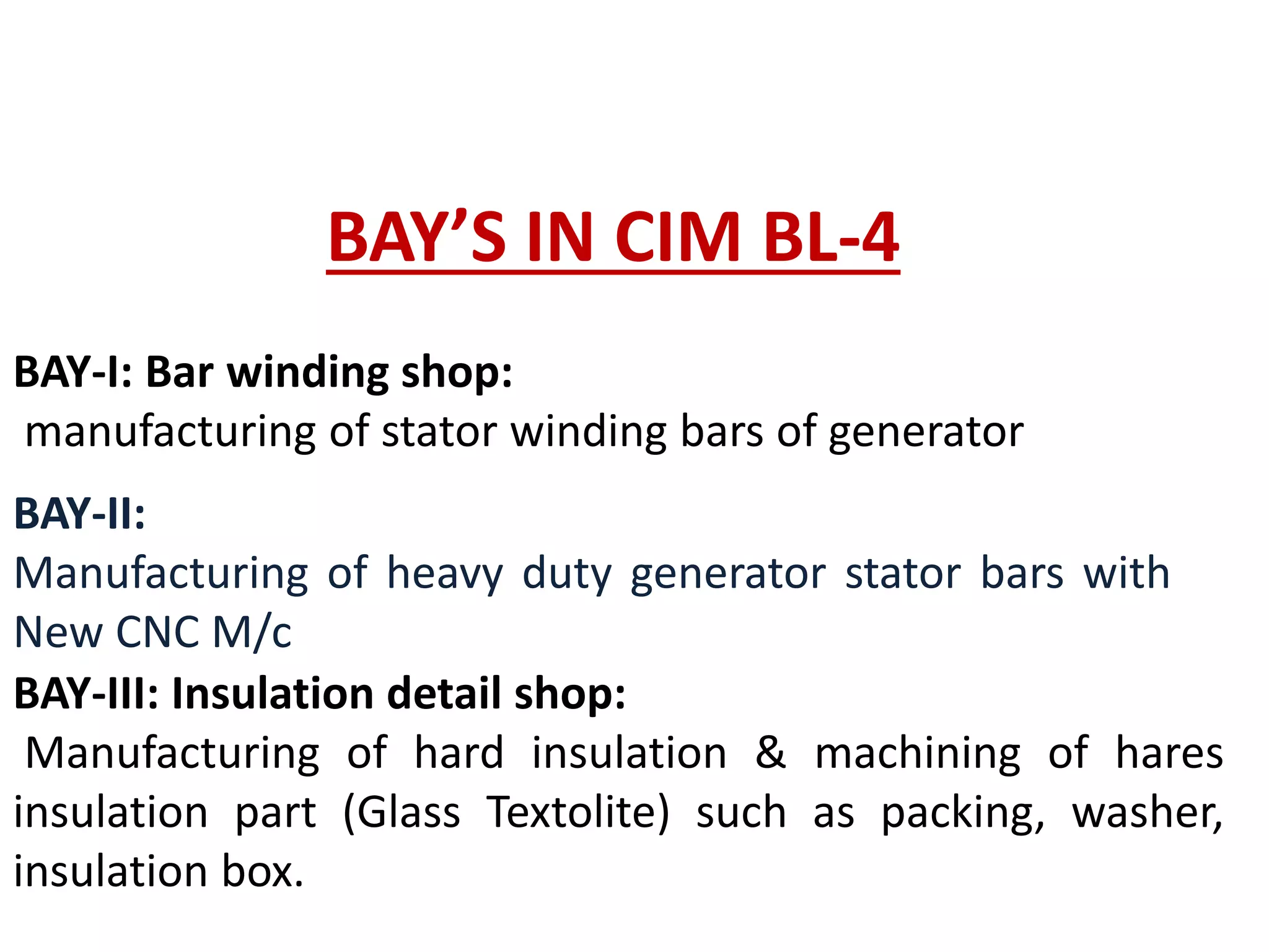 PPT on Manufacturing process of TG 800 MW, Stator Winding bar by ADARSH ...