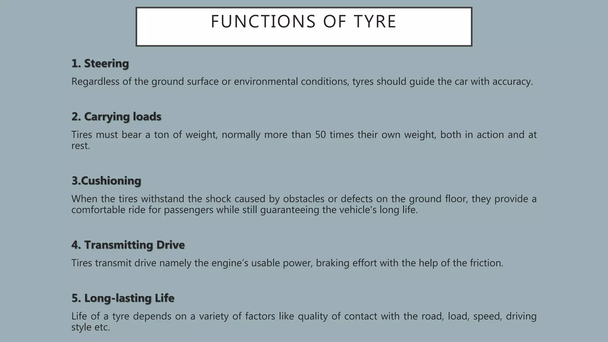 Manufacturing Process of Tyre | PPTX