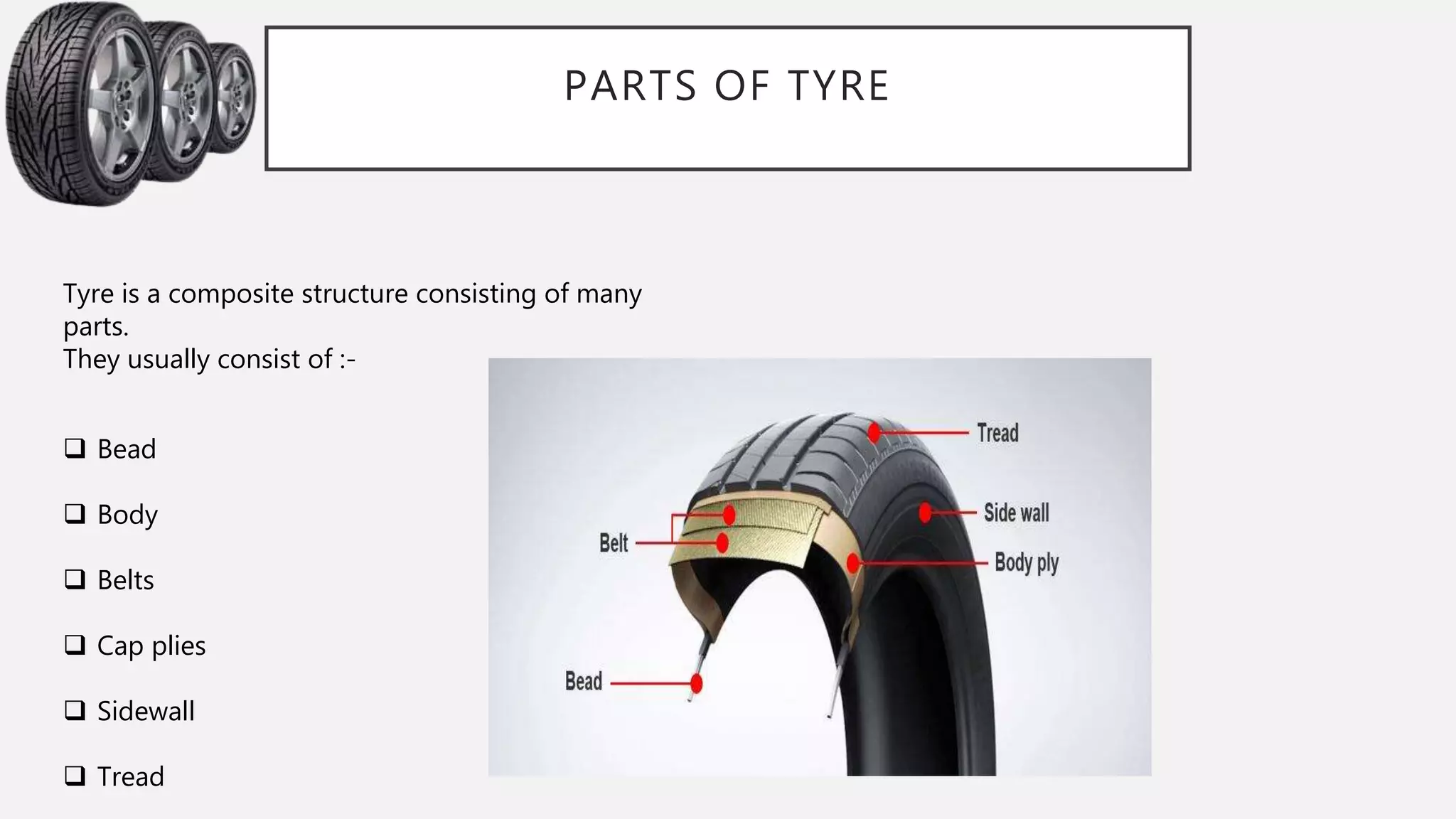 Manufacturing Process of Tyre | PPTX