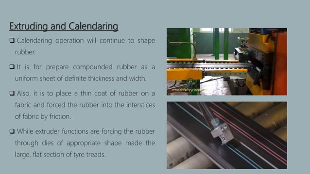 Manufacturing Process of Tyre | PPTX | Civil Engineering Industry ...