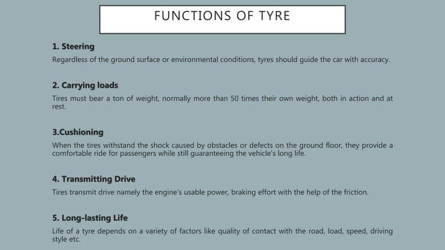 Manufacturing Process of Tyre | PPTX | Civil Engineering Industry | Industries