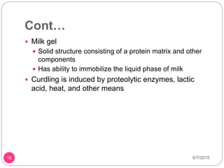 Manufacturing process of yogurt and dahi | PPTX
