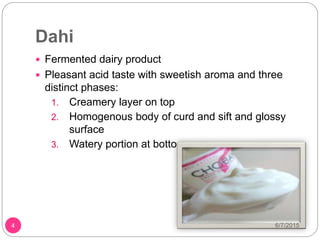 Manufacturing process of yogurt and dahi | PPTX | Desserts and Baking ...