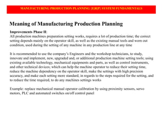 Manufacturing Production Planning AI - ERP system | PPTX