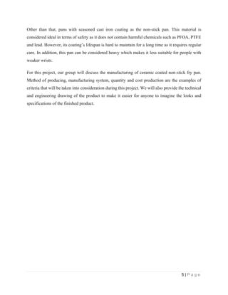 Manufacturing Process Project | PDF