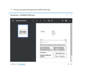 Manufacturing route card system with Xero integration.pdf