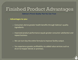 Sabinsa Manufacturing | PPT