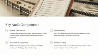 Manufacturing Safety Audit Checklist with eAuditor Audits & Inspections ...