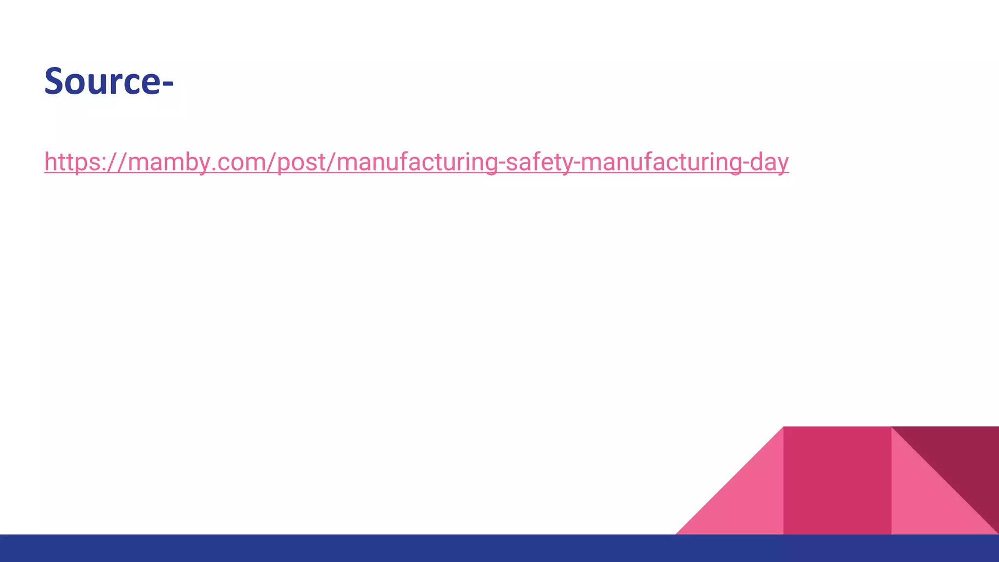 Manufacturing Safety | Manufacturing Day | PPTX