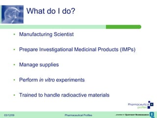 Manufacturing Scientist | PPT
