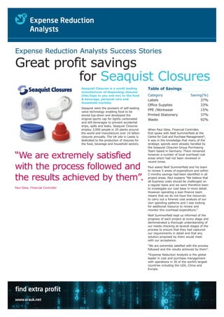 Seaquist Closures - Case Study | PDF
