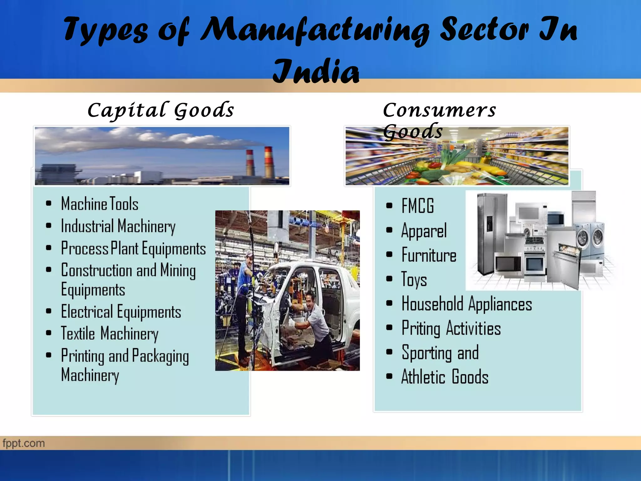 Manufacturing sector of india | PPT